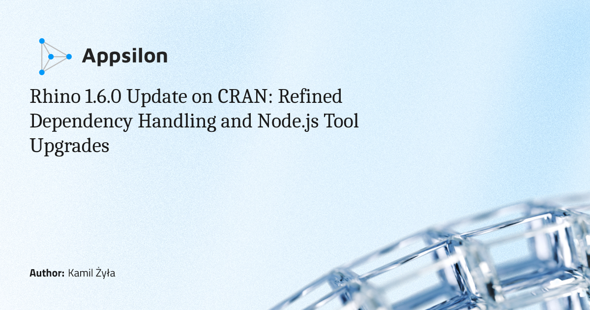 Rhino 1.6.0 Update on CRAN: Refined Dependency Handling and Node.js ...